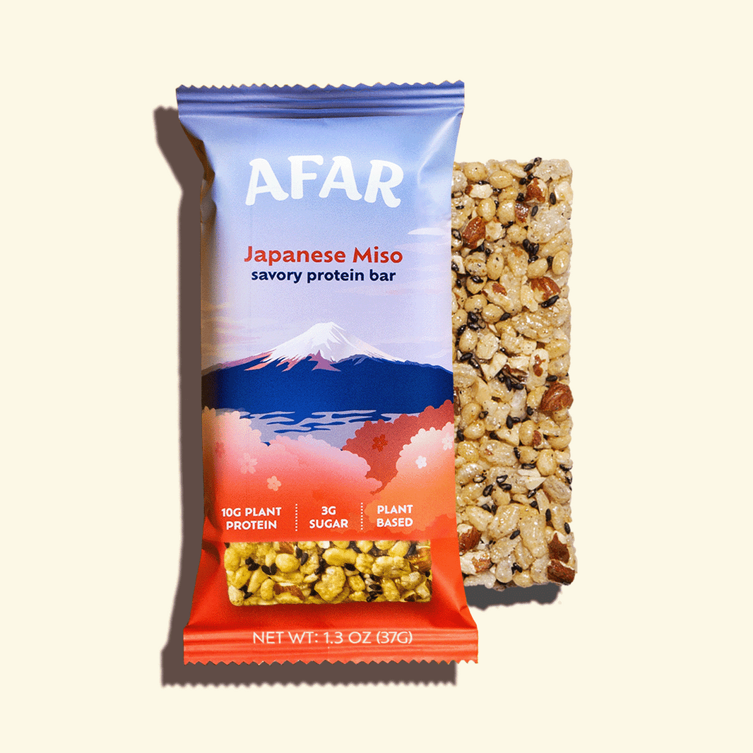Afar Savory Protein Bar | Low Sugar, Vegan, Gluten-Free | Products ...
