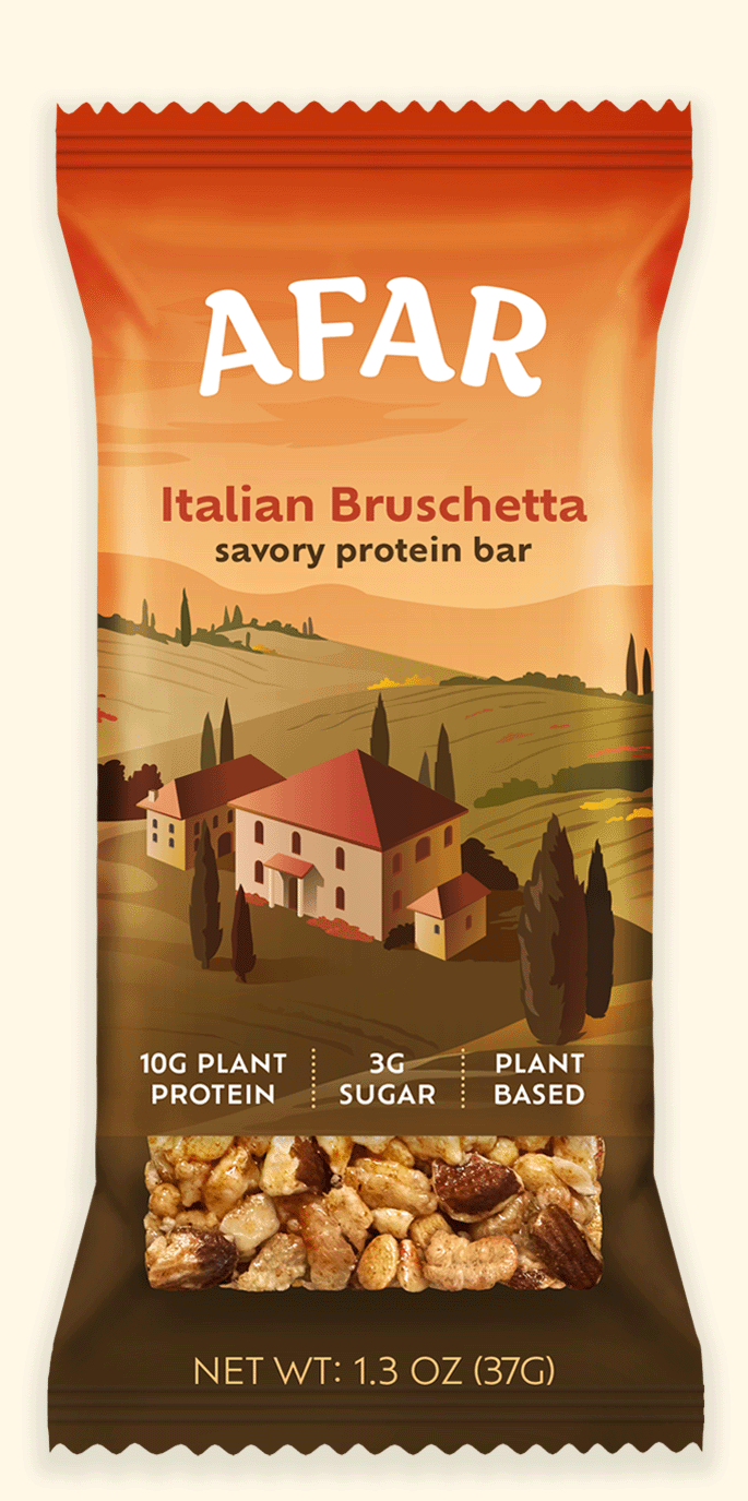 Afar Savory Protein Bar | Low Sugar, Vegan, Gluten-Free | Variety Pack ...