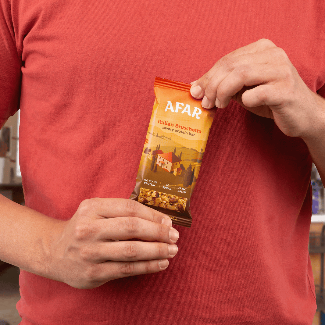 Afar Savory Protein Bar | Low Sugar, Vegan, Gluten-Free | Products ...