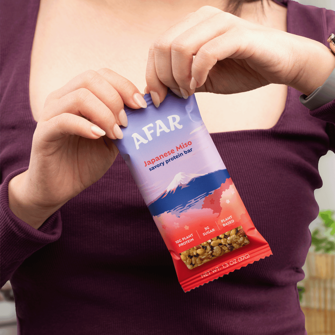Afar Savory Protein Bar | Low Sugar, Vegan, Gluten-Free | Products ...