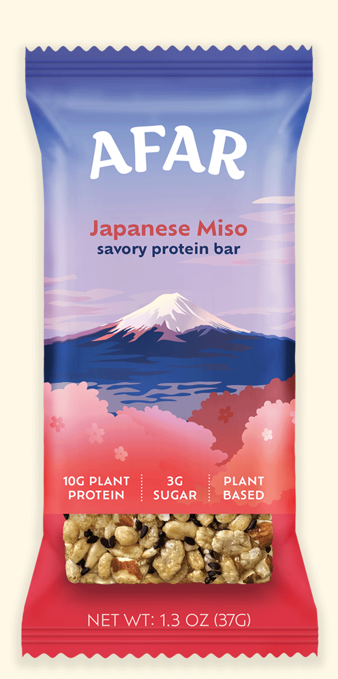 Afar Savory Protein Bar | Low Sugar, Vegan, Gluten-Free | Variety Pack ...